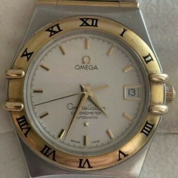 MEN'S OMEGA CONSTELLATION TWO TONE 18K STAINLESS 36MM AUTOMATIC 1551/ ...