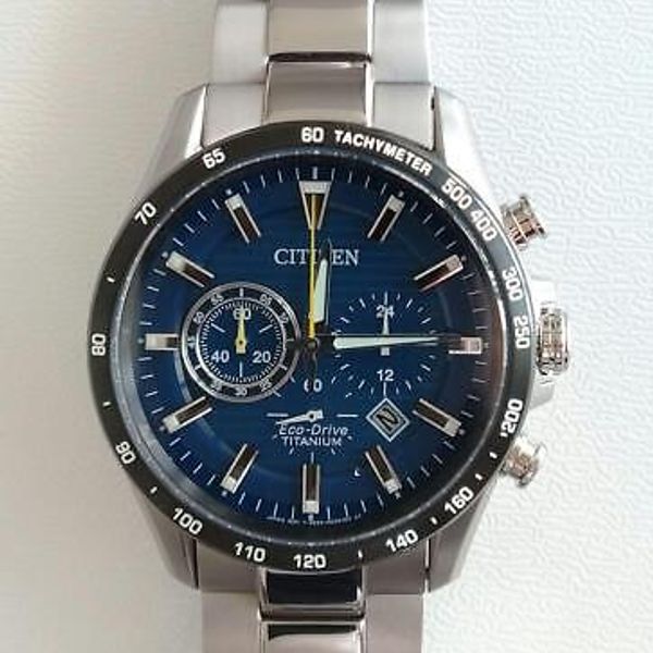 Citizen Eco-Drive Chronograph Ca4444-82L Titanium Men's | WatchCharts ...