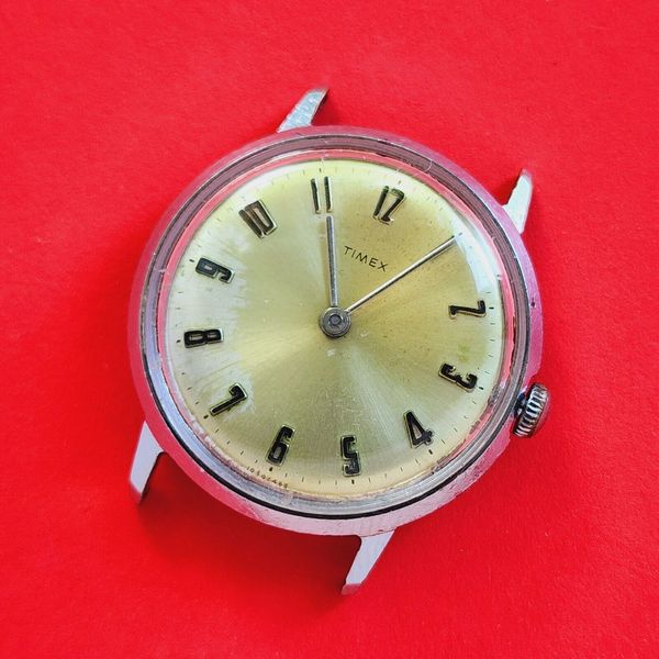 Timex Mechanical Watch Movement Vintage Dial Hands 10302468 For Repair ...