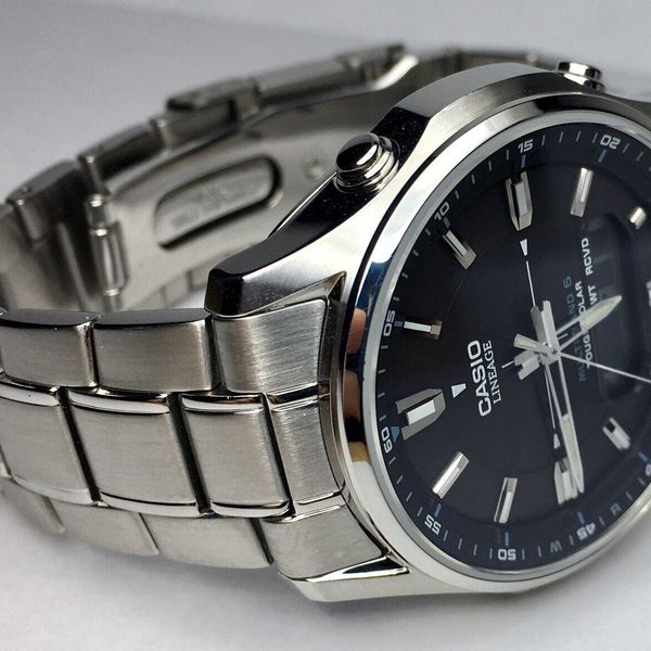 Casio LCW-M100DSE Tough Solar Wave Ceptor Sapphire Crystal Radio Solar ...