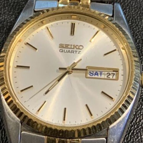 seiko two/tone mens watch SGF204 (missing case back needs battery) | WatchCharts Marketplace