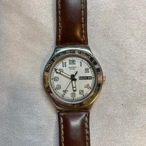 Rare Vintage Swatch Irony Stanless Steel AG2003 - Immaculate & fully ...