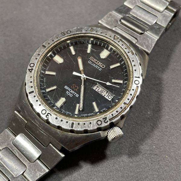 Seiko A7123-8219 Diver watch Quartz Sports 100 Seiko | WatchCharts ...