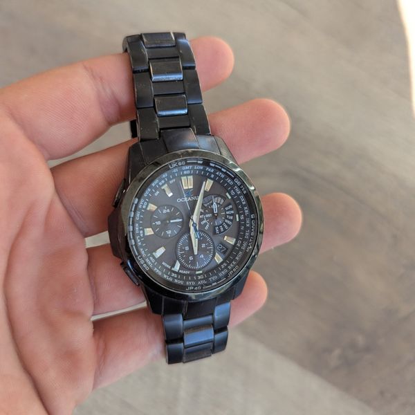 Casio Oceanus OCW-M700 Analog Tough Solar Wave Captor Black Titanium Menâ s Watch | WatchCharts ...