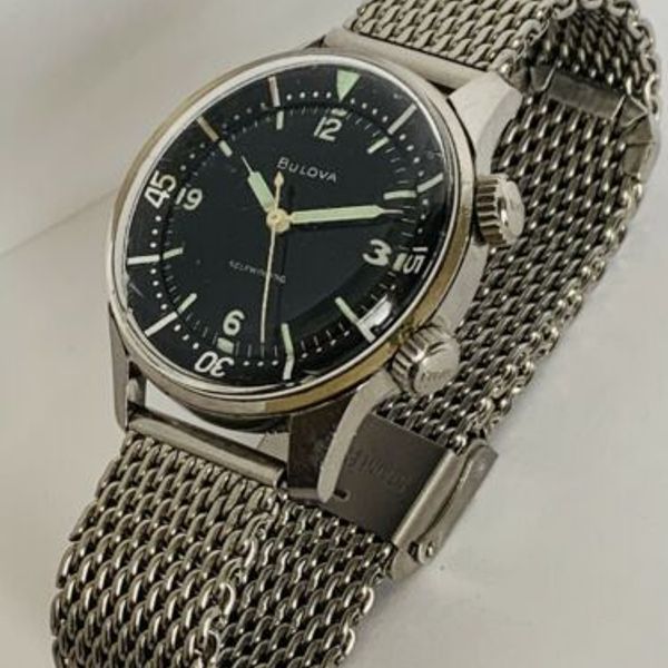 BULOVA SUPER COMPRESSOR Circa 1962 Vintage Steel Dive Watch M2 Amazing ...