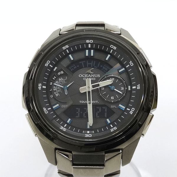 [CASIO] Casio Oceanus radio solar watch OCEANUS OCW-T410 metal band titanium tough solar digital ...