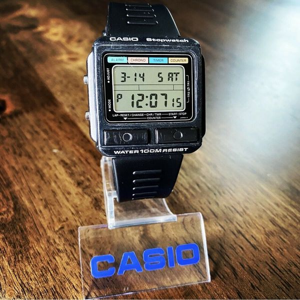 CLEAN Vintage 1983 Casio W-500 Digital Watch Stopwatch Made in Japan ...