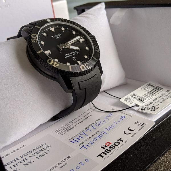 Tissot Seastar dive watch $395 | WatchCharts