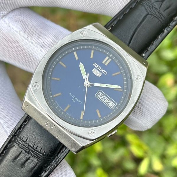 Vintage Seiko 5 Midnight Ocean Dial Automatic Japan Made Men's Watch 7009-8370 | WatchCharts ...
