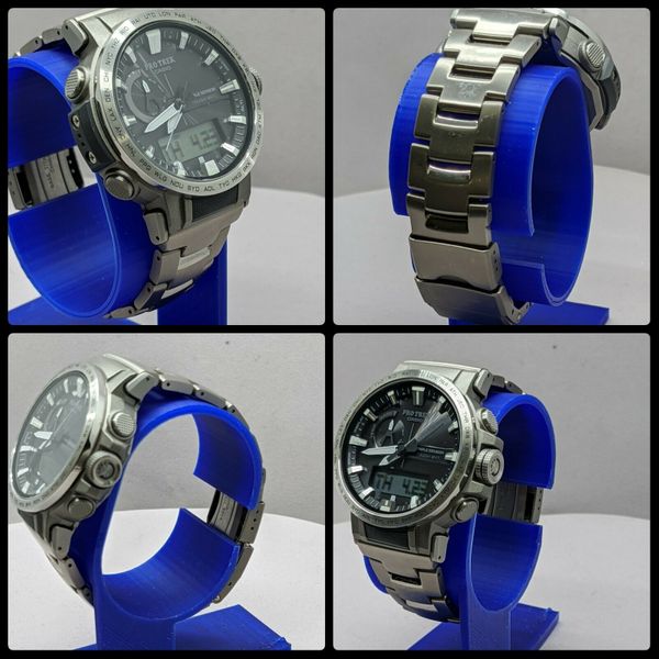 Casio Pro Trek Titanium PRW-60T-7AJF Solar Radio Men's Watch- Full Kit ...