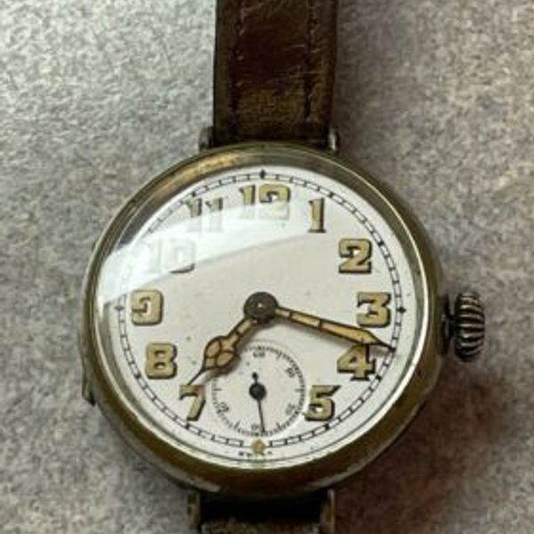 Antique WW1 Racine Freres Wire Lug Watch Original Leather Band Exc Dial ...