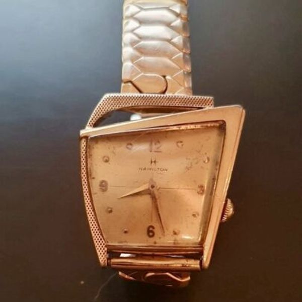 Hamilton Flight II Asymmetric Watch - Rare 10k Gold filled - Circa 1962 ...