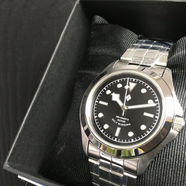 Seiko Tudor BB Mod Black Dial SNKK87 Automatic Stainless Men Watch ...