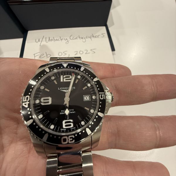 [WTS] Longines Hydroconquest Black 41mm - L3.742.4.56.6 | WatchCharts Marketplace