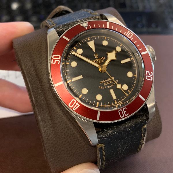 FS: Tudor Black Bay Red ETA on leather with full kit | WatchCharts