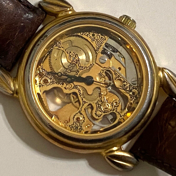 Fossil Skeleton Watch Gold Tone, Womens, worn band | WatchCharts ...