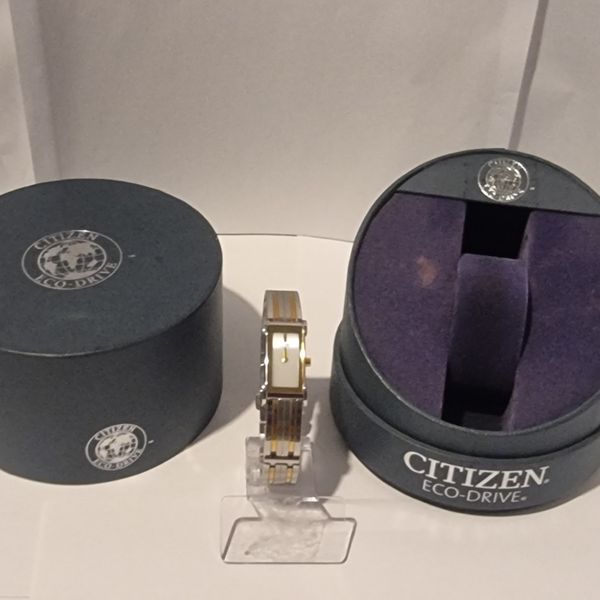 Ladies Citizen Eco Drive | Two Tone | Rectangle Face | Model G620 ...