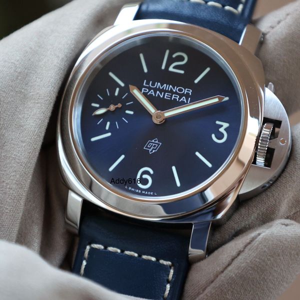 FS BNIB Panerai Luminor Blu Mare PAM 1085 Steel Blue 44mm Watch B/P ...
