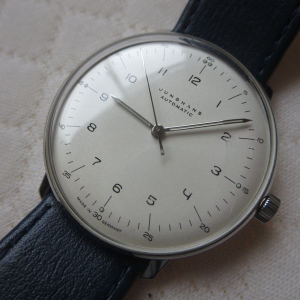 Junghans Max Bill Automatic Watch 38mm 27.3500 made in Germany, w/Box ...