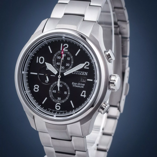 Citizen Titanium Sapphire Eco-Drive Date Indicator Men's Watch CA0810 ...