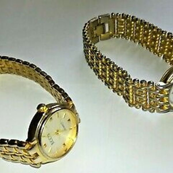 Ladies watches x2 CITIZEN 18k Gold plated Watch & ECCO Ladies Watch Both WORKING | WatchCharts ...