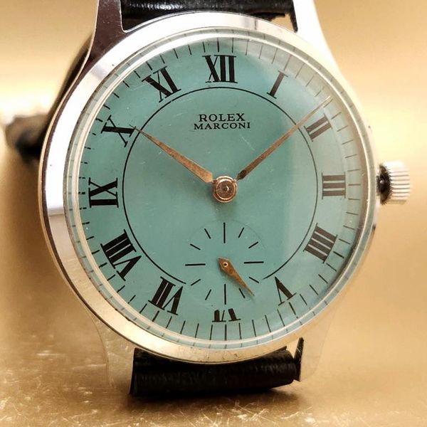 VINTAGE & FINE ROLEX MARCONI MANUAL HAND WINDING 1950 DIAM 36,7mm ...