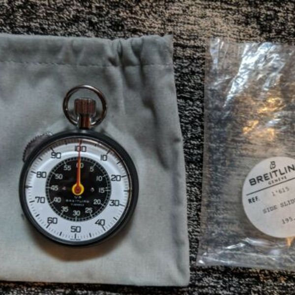 New Old Stock Breitling Geneve Ref. 1615 1/5 Stopwatch - 7 Jewels as ...
