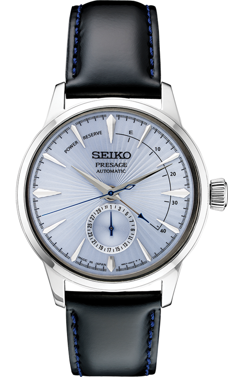 NEW SEIKO SSA343 PRESAGE COCKTAIL LEATHER STRAP WATCH WITH BOX-SHAPED ...