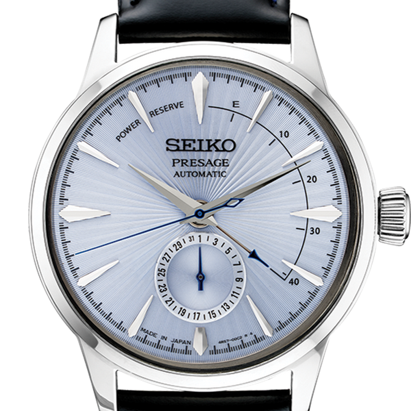 NEW SEIKO SSA343 PRESAGE COCKTAIL LEATHER STRAP WATCH WITH BOX-SHAPED ...