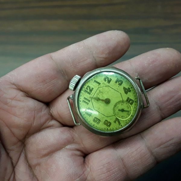Vintage New Haven Tip Top WWI Trench Military Watch Offset Large Crown ...