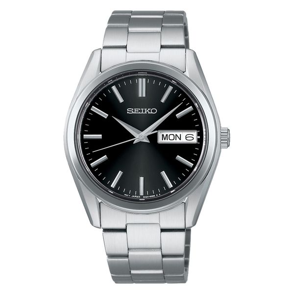SEIKO SELECTION SBTH011 Stainless Steel Day Date Quartz Watch Black ...