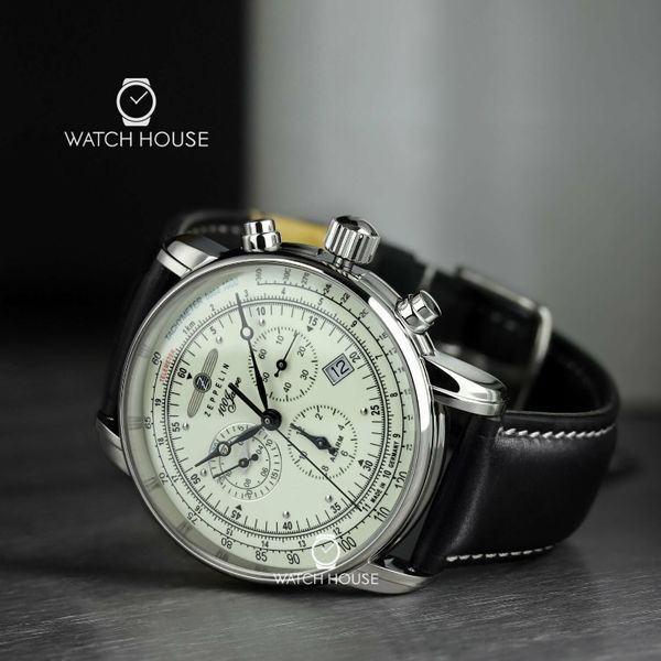 Zeppelin 8680-3 Serie 100 years Zeppelin Mens Alarm Chronograph ...