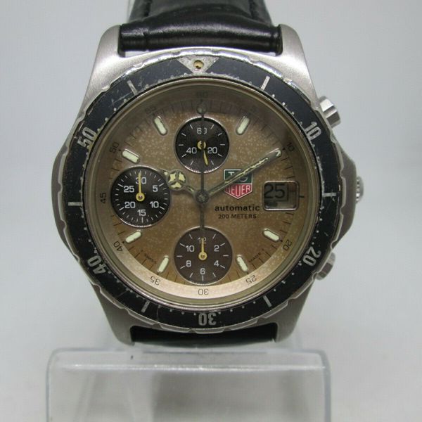 TAG HEUER 2000 DATE CHRONOGRAPH REF#870.206 STAINLESS STEEL AUTOMATIC ...