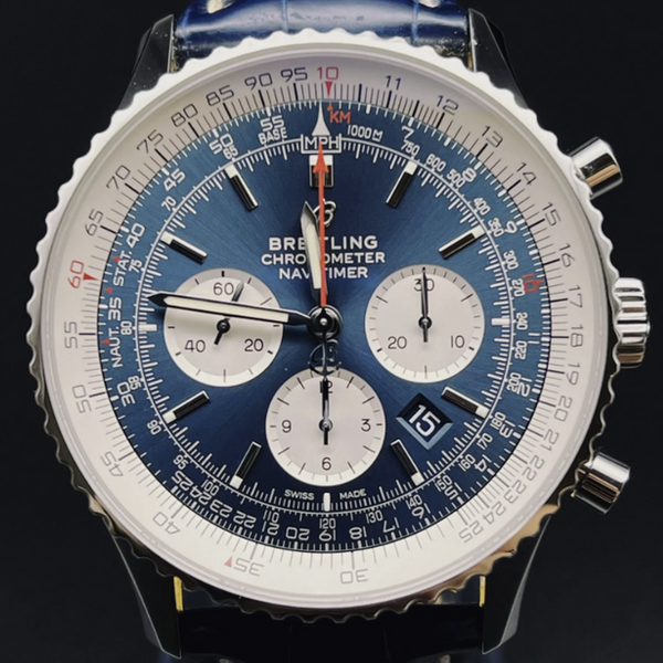 FS: ]Breitling Navitimer B01 Chronograph 46 Steel Automatic Blue Dial ...