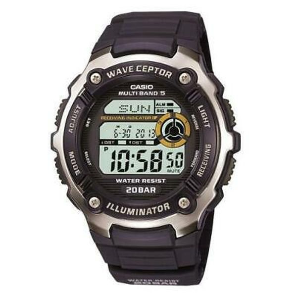 Casio Wave Ceptor Watch Multi Band Blue WV-M200-2AER | WatchCharts ...
