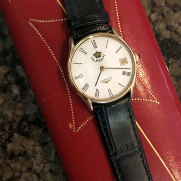 Authentic LONGINES Jordan ROYAL CROWN KING HUSSEIN DIAL Watch ...