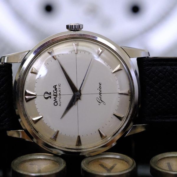 [WTS] Vintage Omega Geneve Cursive Crosshair Dial Ref 14702 - $1150 ...