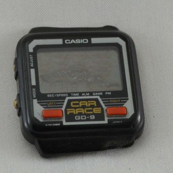 Vintage Casio GH-16 CAR RACE Game Watch GD-9 Men Wrist Watch Spare ...
