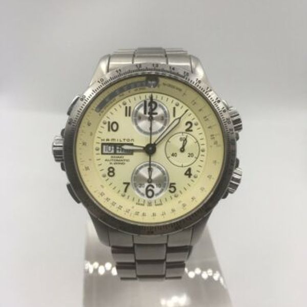 HAMILTON KHAKI CROSSWIND PILOTS AUTOMATIC WATCH 44MM H776660 ETA ...