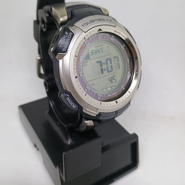 Casio Pathfinder Atomic Solar Triple Sensor Men's Watch PAW-1300 3070 ...
