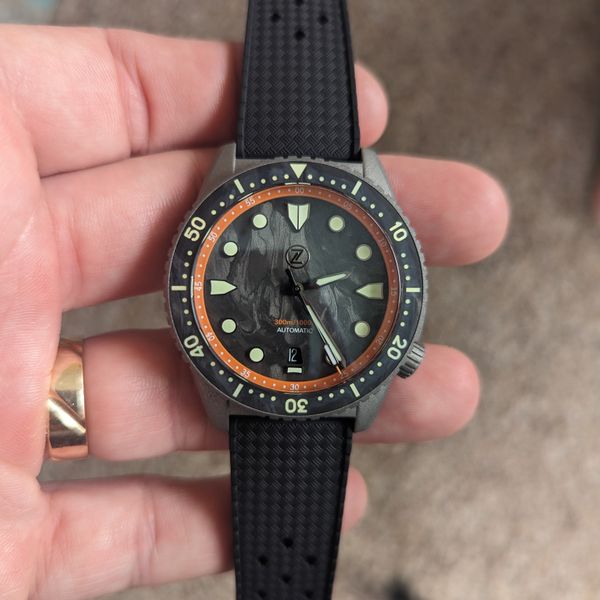 [WTS] Zelos Mako Cerakote Carbon - 40mm - $549 | WatchCharts