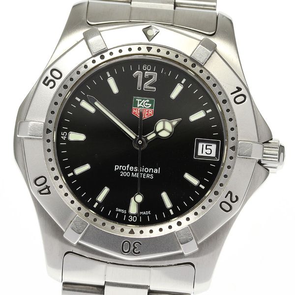 With warranty [TAG HEUER] TAG Heuer Professional 200M Date WK1110-0 Quartz Men [Used ...