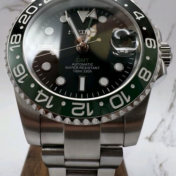 Brand New Modified Seiko Automatic GMT Watch Sprite GMT Master Style ...