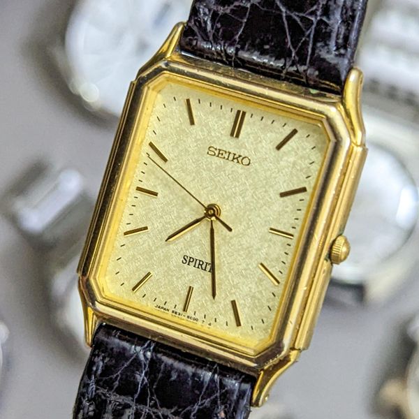 [WTS] Vintage JDM SEIKO SPIRIT - Ref.5E31-5B60 - Quartz -Textured Gold ...