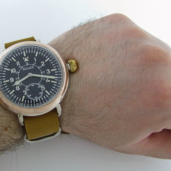 Rolex Laco Aviator Luftwaffe Pilots WWII Vintage Swiss Silver Men Watch ...