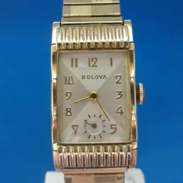 Mens Vintage Bulova Tank Watch Watch.FREE 3 DAY PRIORITY SHIPPING ...