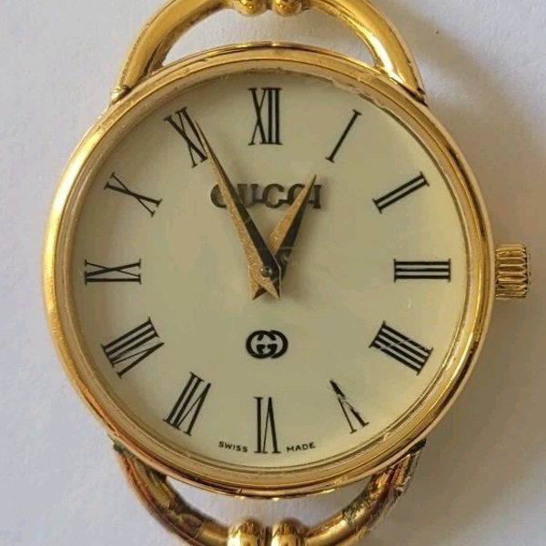 Gucci 6000L Ladies Gold Plated Quartz Watch In Fully Working Order, New ...