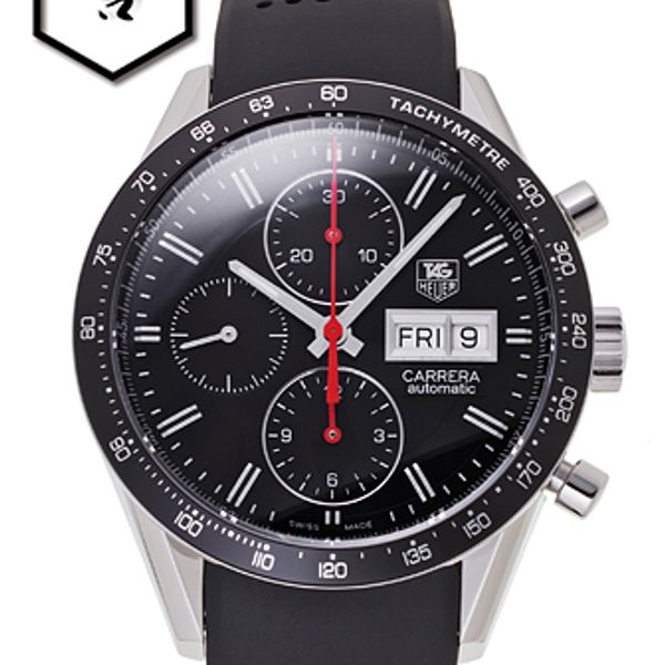 TAG HEUER Carrera Chronograph Caliber 16 Ref.CV201AH.FT6014 New Black ...