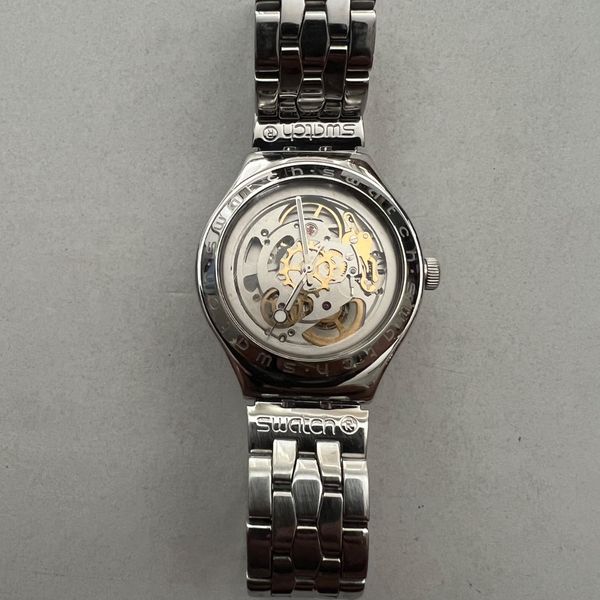 Swatch Irony Skeleton Automatic Men's Watch BODY & SOUL Swiss Made ...