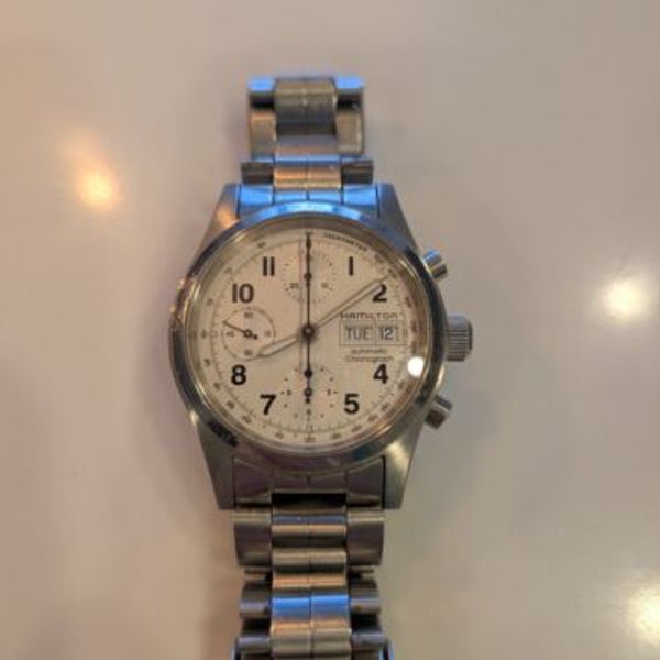 HAMILTON KHAKI CHRONOGRAPH H605714101 38MM VALJOUX 7750 | WatchCharts ...